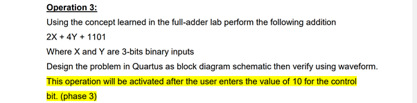 Solved Operation 3: Using the concept learned in the | Chegg.com