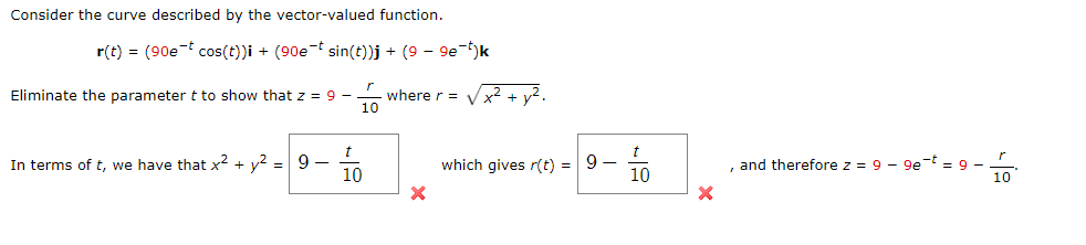 Solved Consider the curve described by the vector-valued | Chegg.com