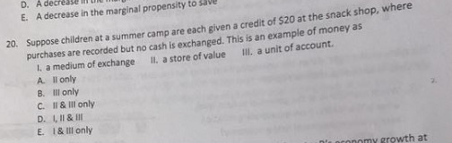 Solved D A Decrease M E A Decrease In The Marginal 4155
