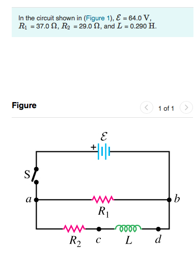Solved In the circuit shown in (Figure 1), E = 64.0 V, R1 = | Chegg.com