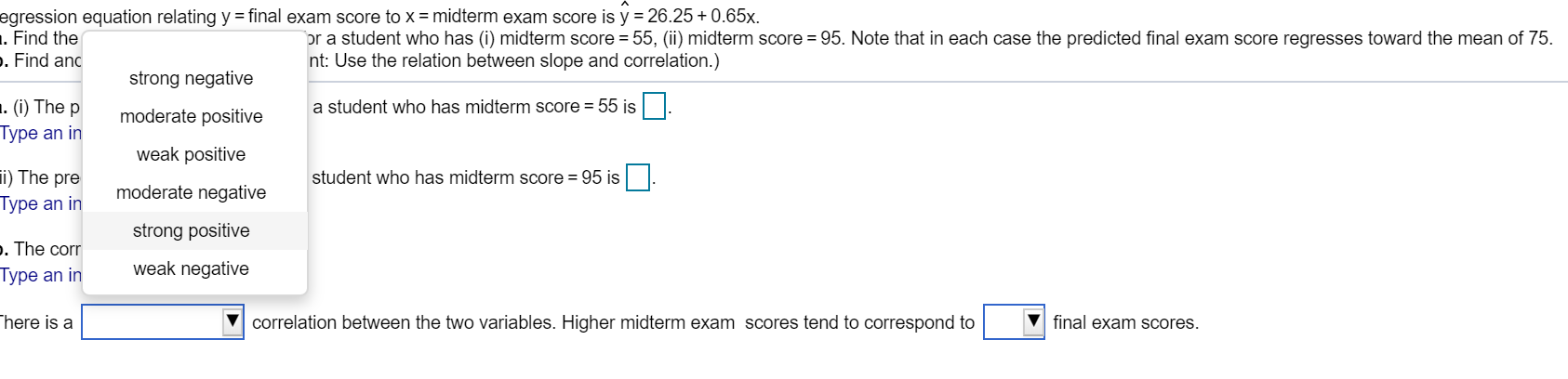 Solved For students in a statistics class, both the midterm | Chegg.com