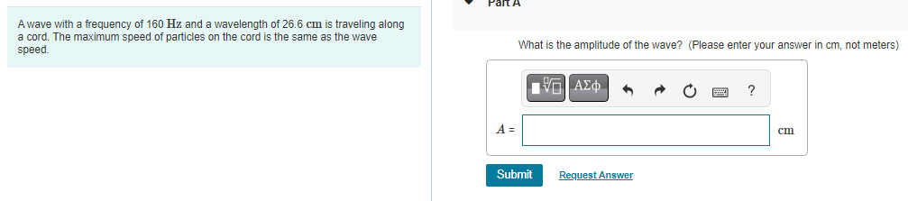 Solved A wave with a frequency of 160 Hz and a wavelength of | Chegg.com