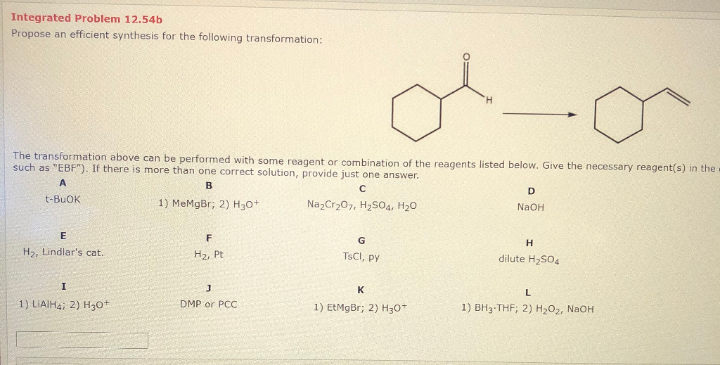 Solved Propose an efficient synthesis for the following | Chegg.com