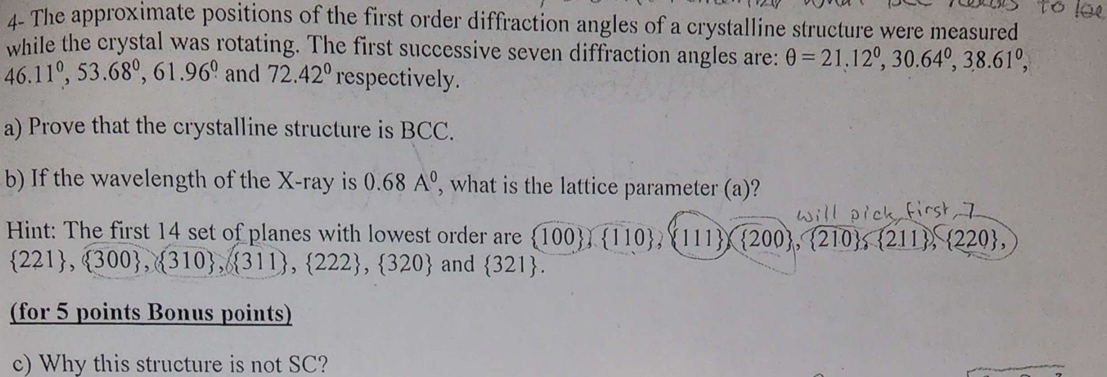 Solved 4- The approximate positions of the first order | Chegg.com