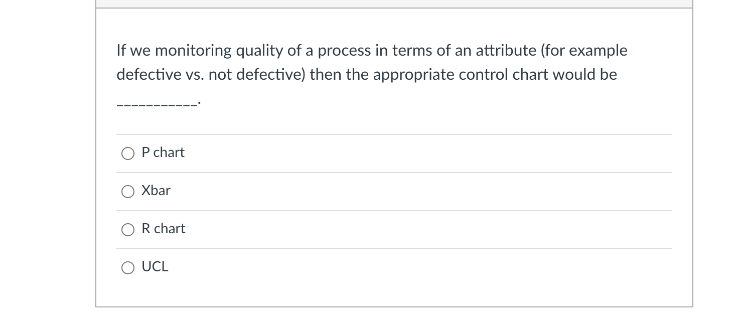 Solved If we monitoring quality of a process in terms of an | Chegg.com