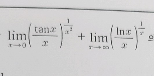 Solved Inc + lim tanx lim | Chegg.com