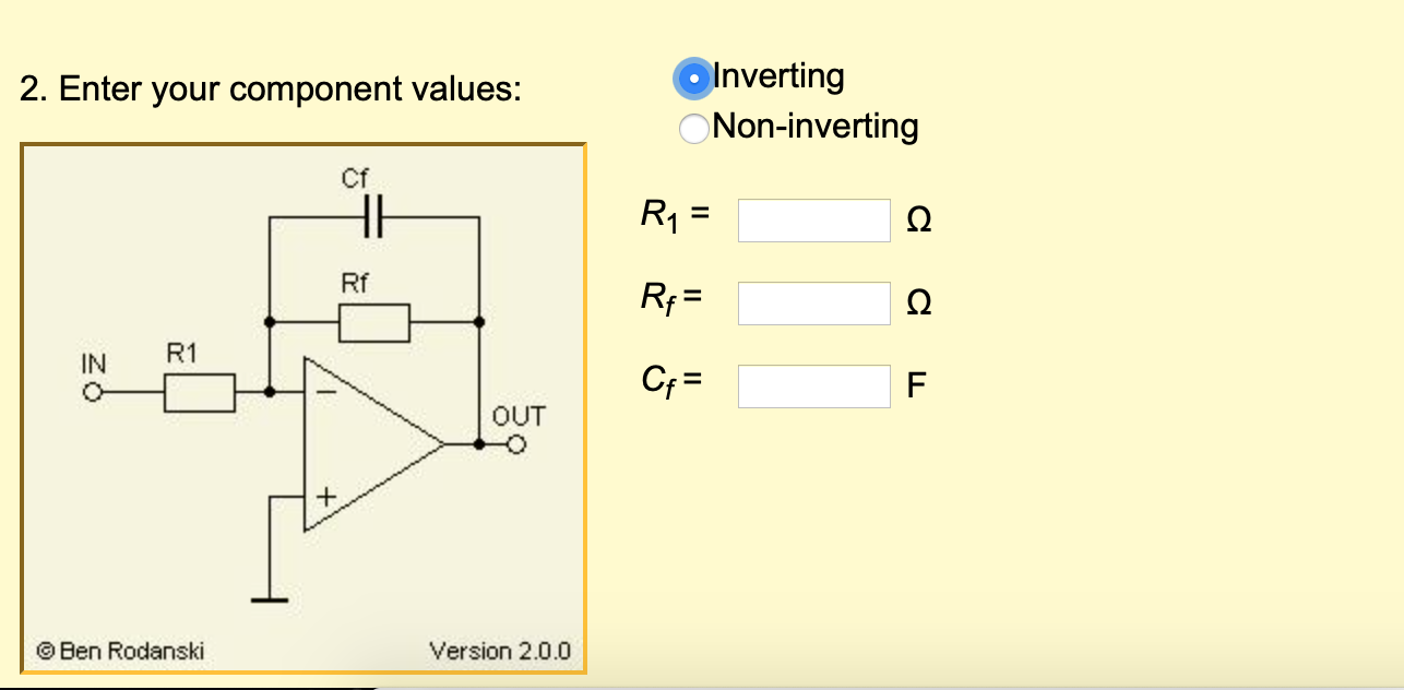 Solved Design a first-order low-pass op amp filter with | Chegg.com