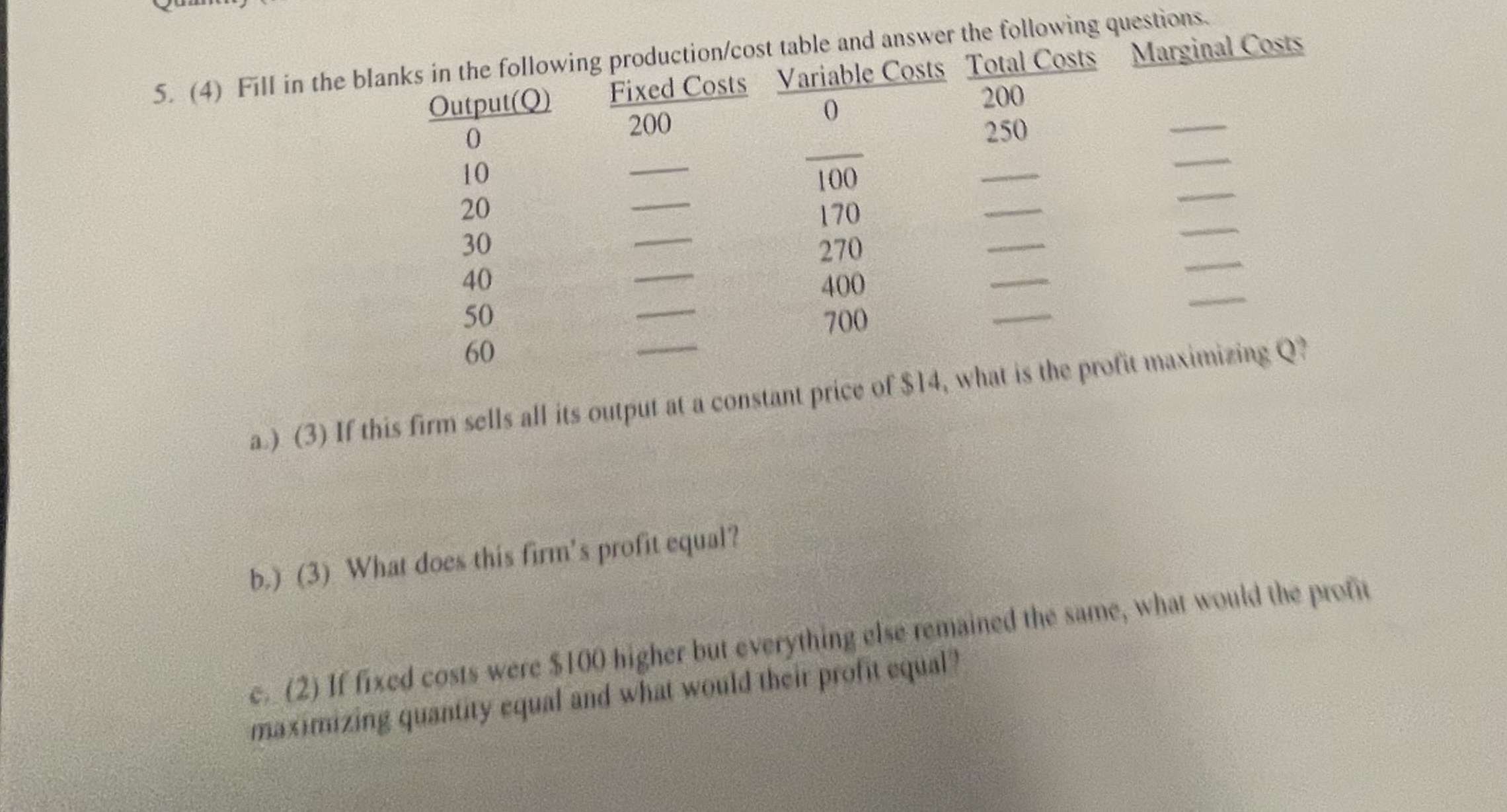 Solved (4) ﻿Fill in the blanks in the following | Chegg.com