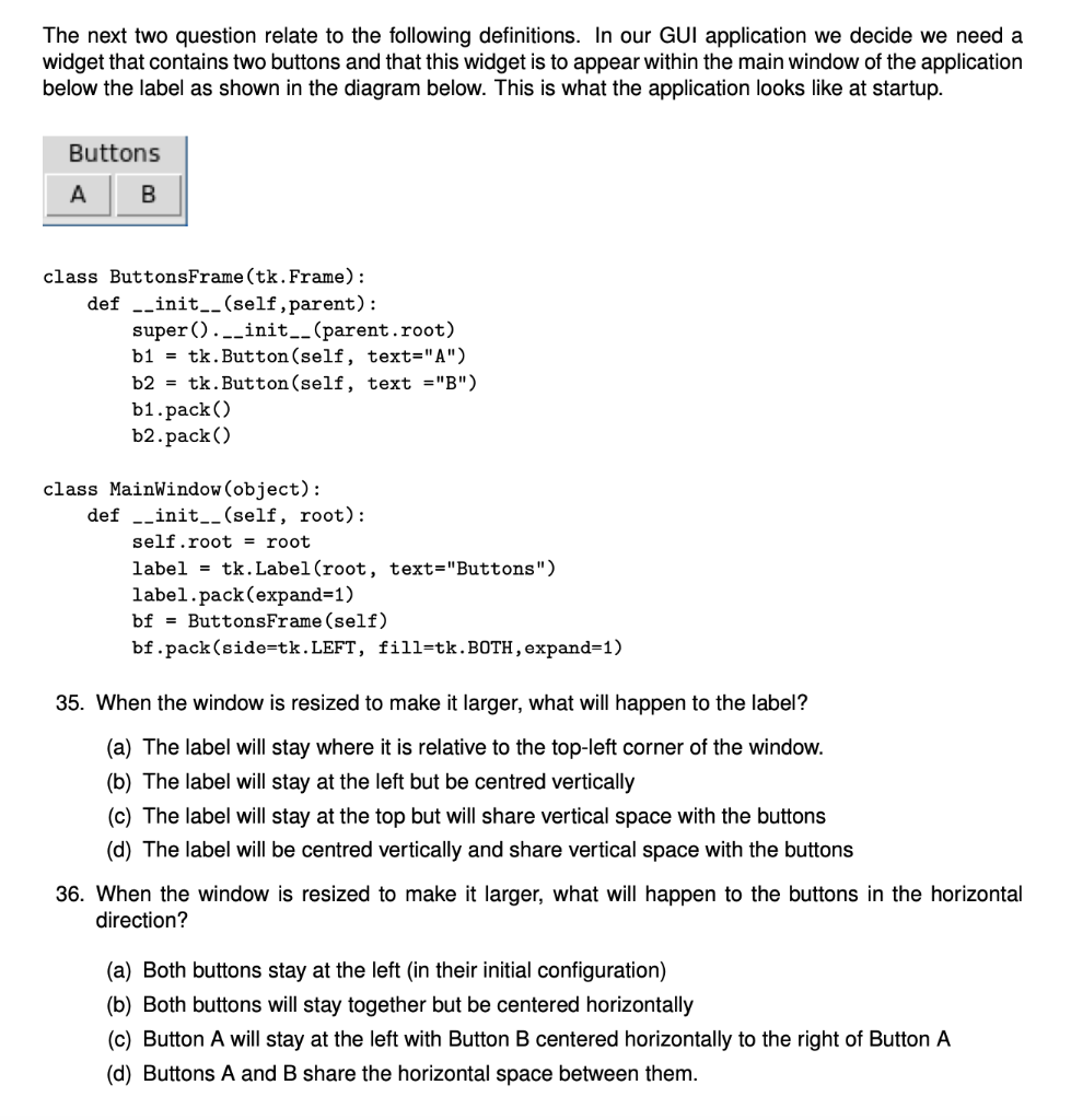 Solved The next two question relate to the following | Chegg.com
