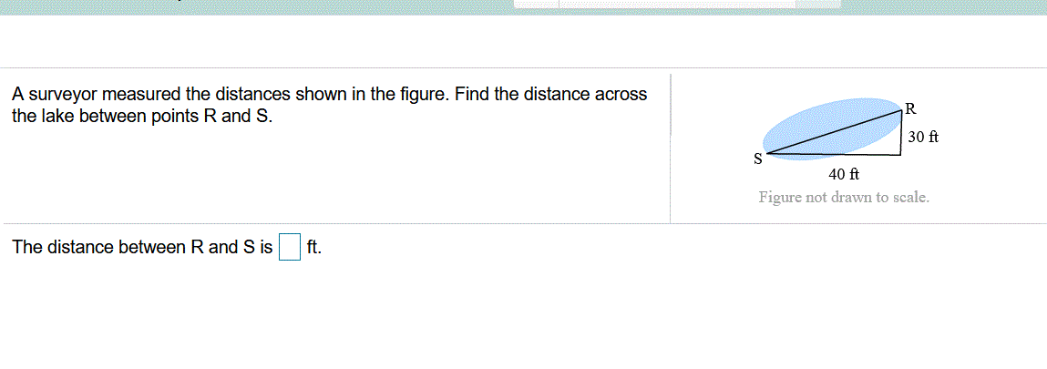 Solved A surveyor measured the distances shown in the | Chegg.com
