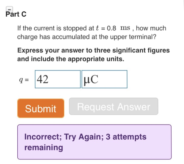 Solved There is no charge at the upper terminal of the | Chegg.com