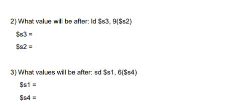 Solved 3. Given the registers values (in decimal form) in | Chegg.com