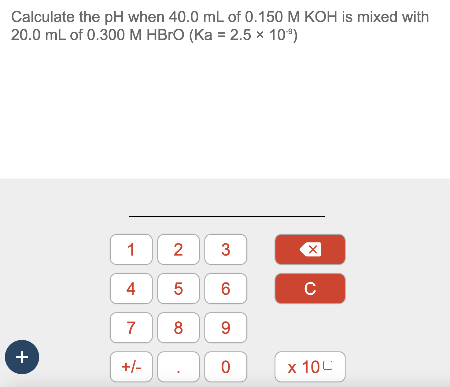 Solved Calculate the pH ﻿when 40.0mL ﻿of 0.150MKOH is mixed | Chegg.com