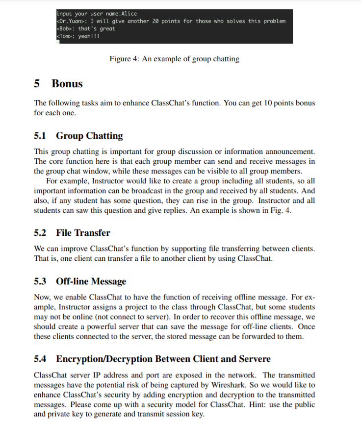 Client-Server Communication using TCP/IP The first | Chegg.com