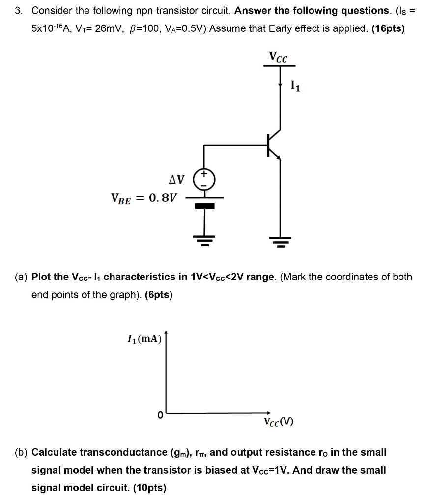 Solved 3. Consider the following npn transistor circuit. | Chegg.com Solved 3. Consider the following npn transistor circuit. | Chegg.com