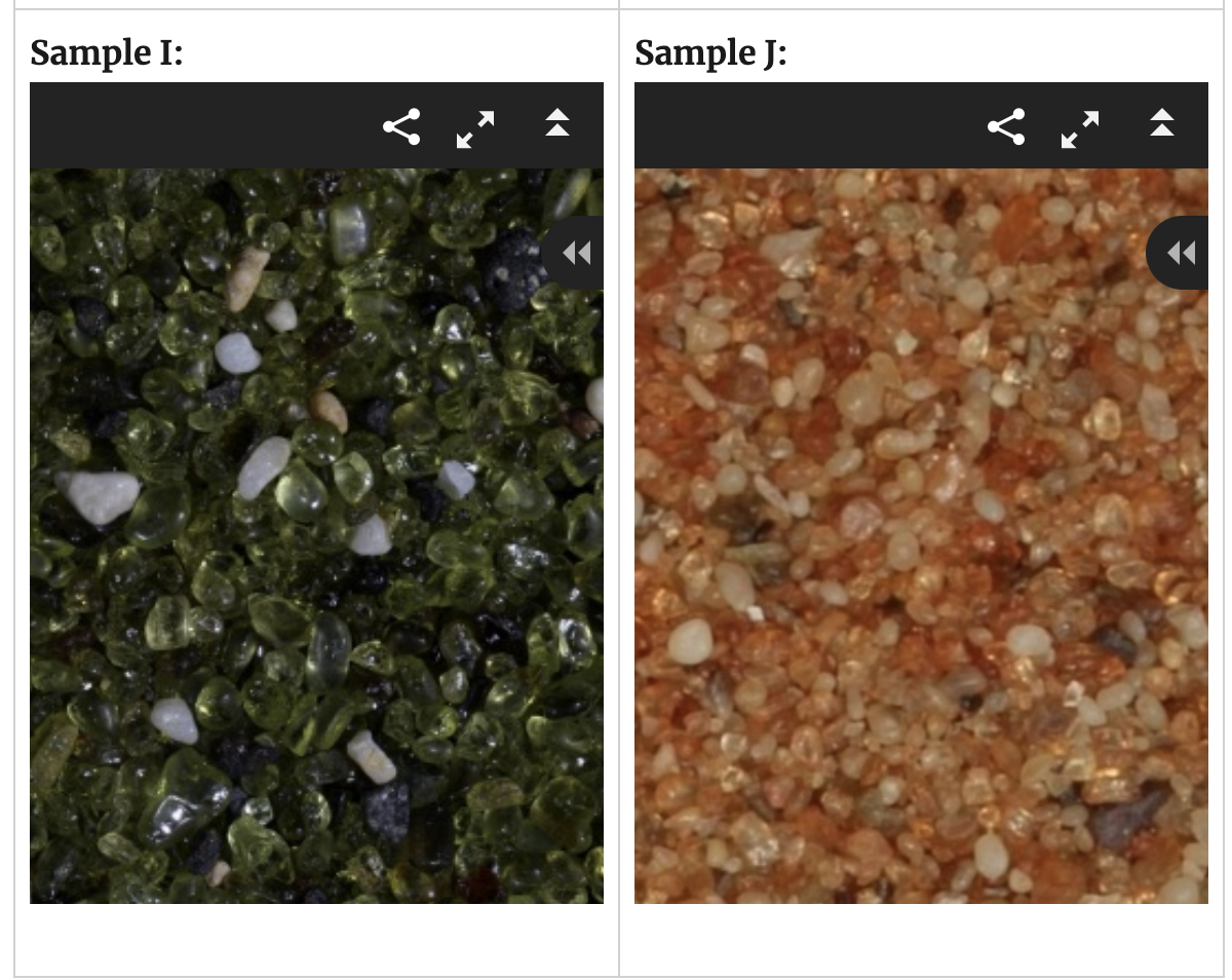Solved Compare the loose sand samples E, F, G, H, I, and J. | Chegg.com