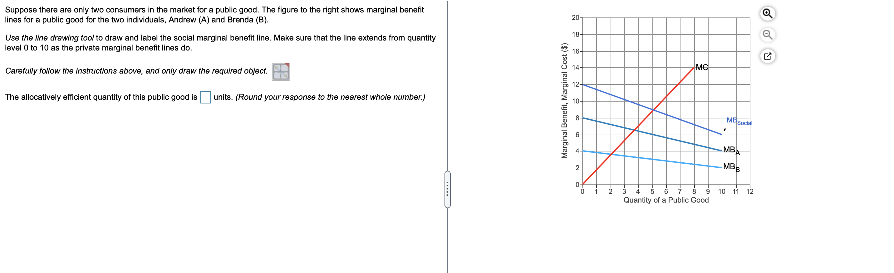 Solved Suppose there are only two consumers in the market | Chegg.com