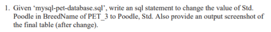 Solved drop table pet_3; drop | Chegg.com