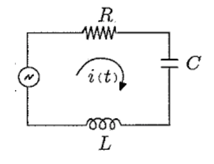 Solved An LRC circuit is shown with an alternating source | Chegg.com
