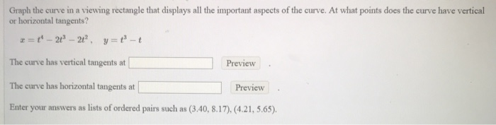 Solved Graph the curve in a viewing rectangle that displays | Chegg.com