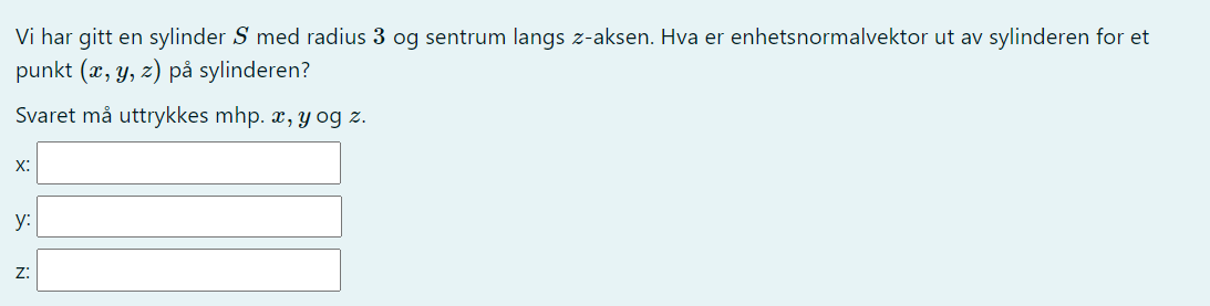 Solved We are given a cylinder S with radius 3 and | Chegg.com