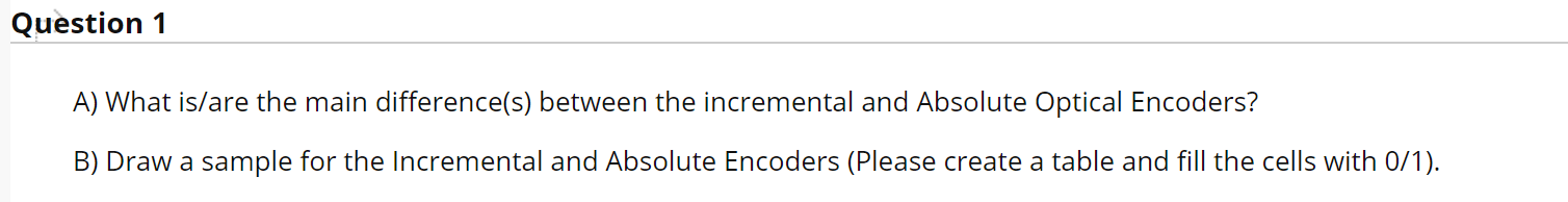 Solved Question 1 A) What is/are the main difference(s) | Chegg.com