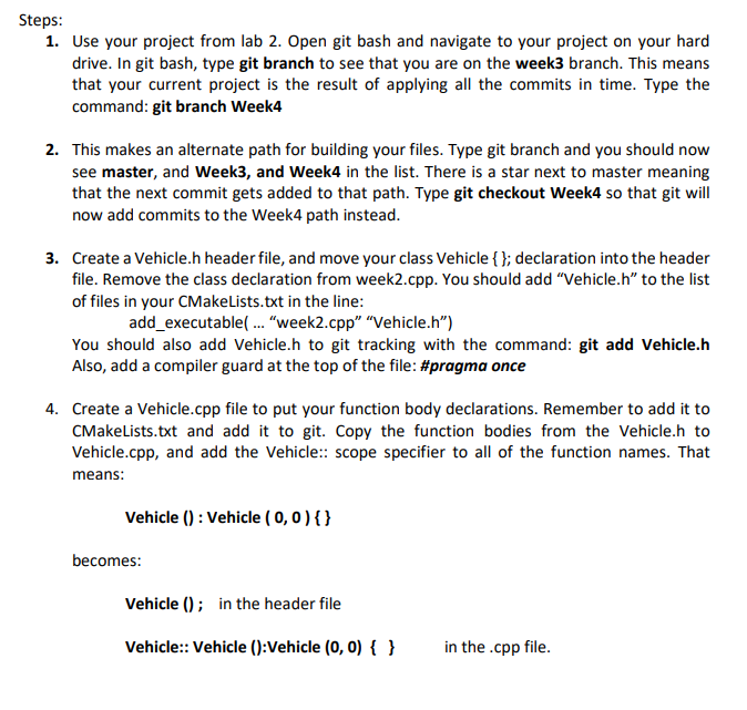 Solved Steps: 1. Use your project from lab 2. Open git bash | Chegg.com