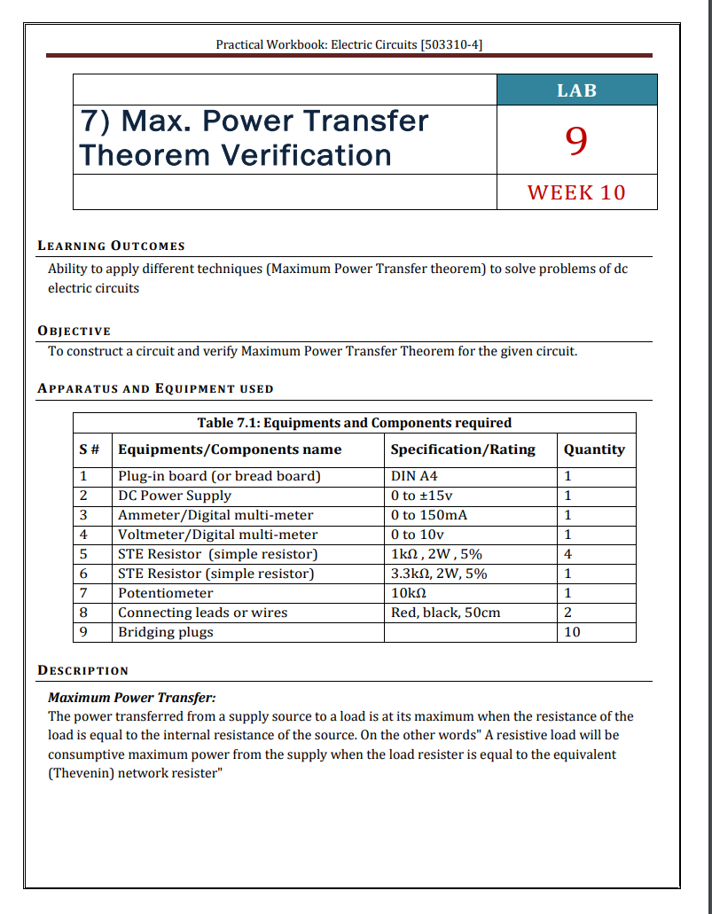 Solve this experiment using Multisim with attached | Chegg.com Solve this experiment using Multisim with attached | Chegg.com
