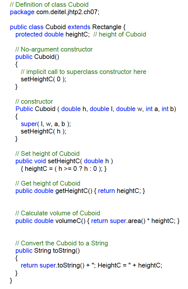 Solved Given the following Java classes, calculate the | Chegg.com