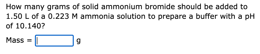 Solved How many grams of solid potassium acetate should be | Chegg.com