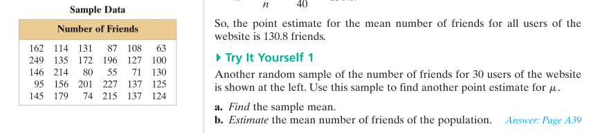 Solved Try It Yourself 1: Another random sample of the | Chegg.com