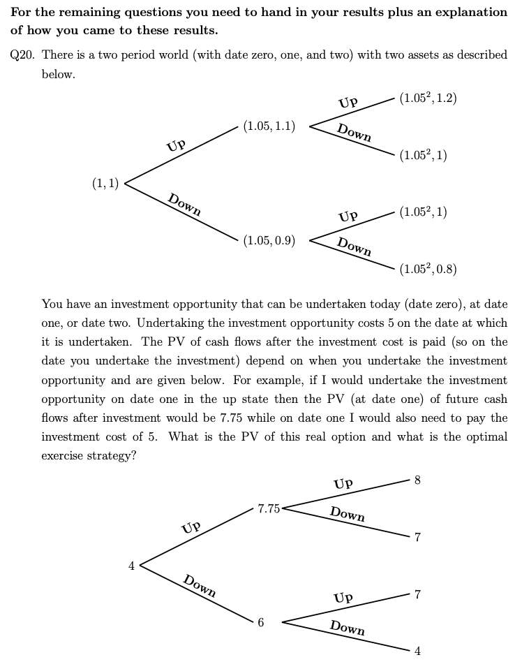 Solved For the remaining questions you need to hand in your | Chegg.com