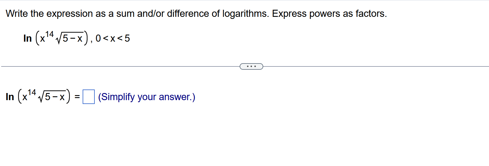 Solved Write the expression as a sum and/or difference of | Chegg.com