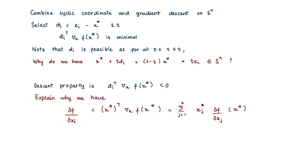 Combine Cyclic Coordinate And Gradient Descent On Sh 5884