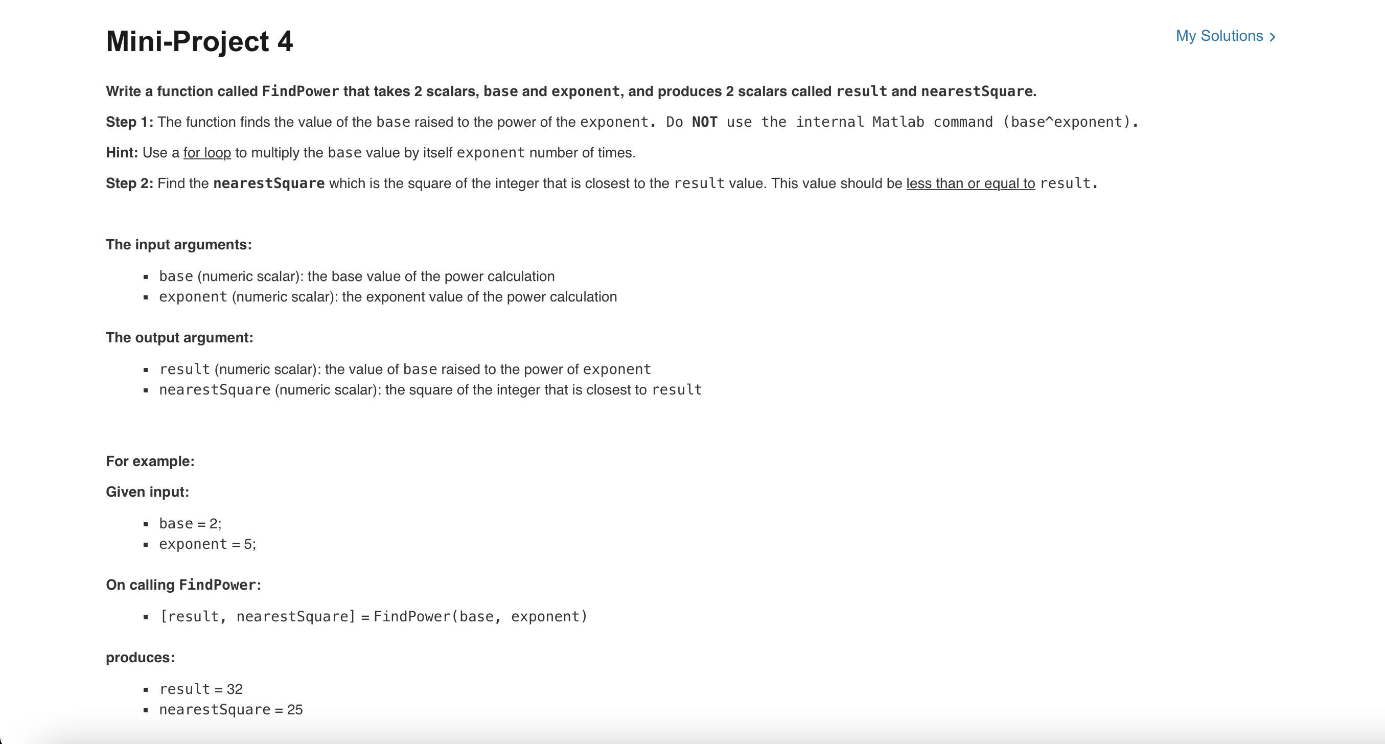 Solved Write a function called FindPower that takes 2 | Chegg.com