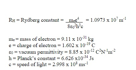 Solved Proof the Rydberg constant equals the value | Chegg.com
