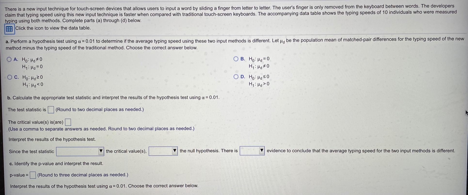 Solved There is a new input technique for touch-screen | Chegg.com