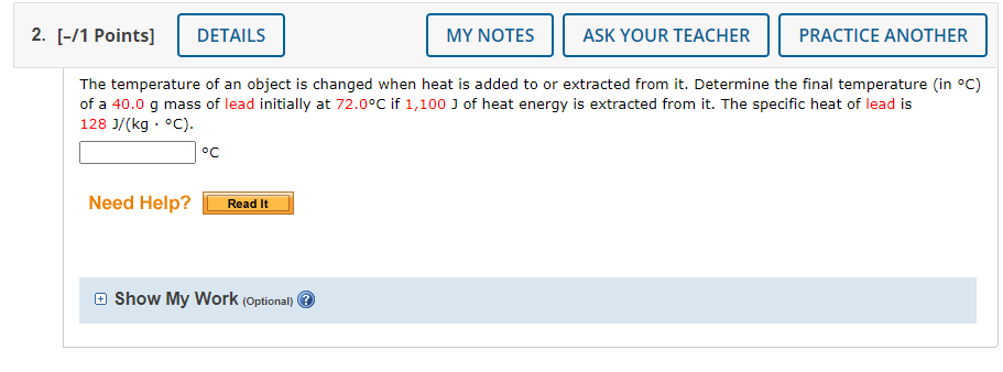 Solved 2. [-/1 Points] DETAILS MY NOTES ASK YOUR TEACHER | Chegg.com