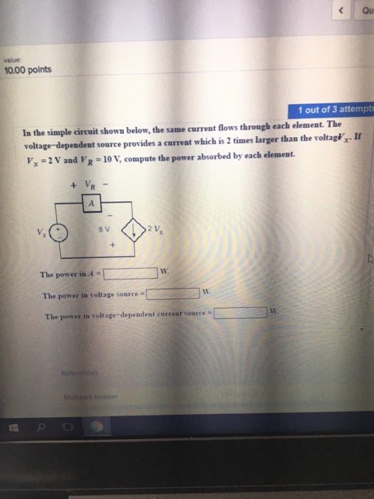 Solved In the simple circuit shown below, the same current | Chegg.com