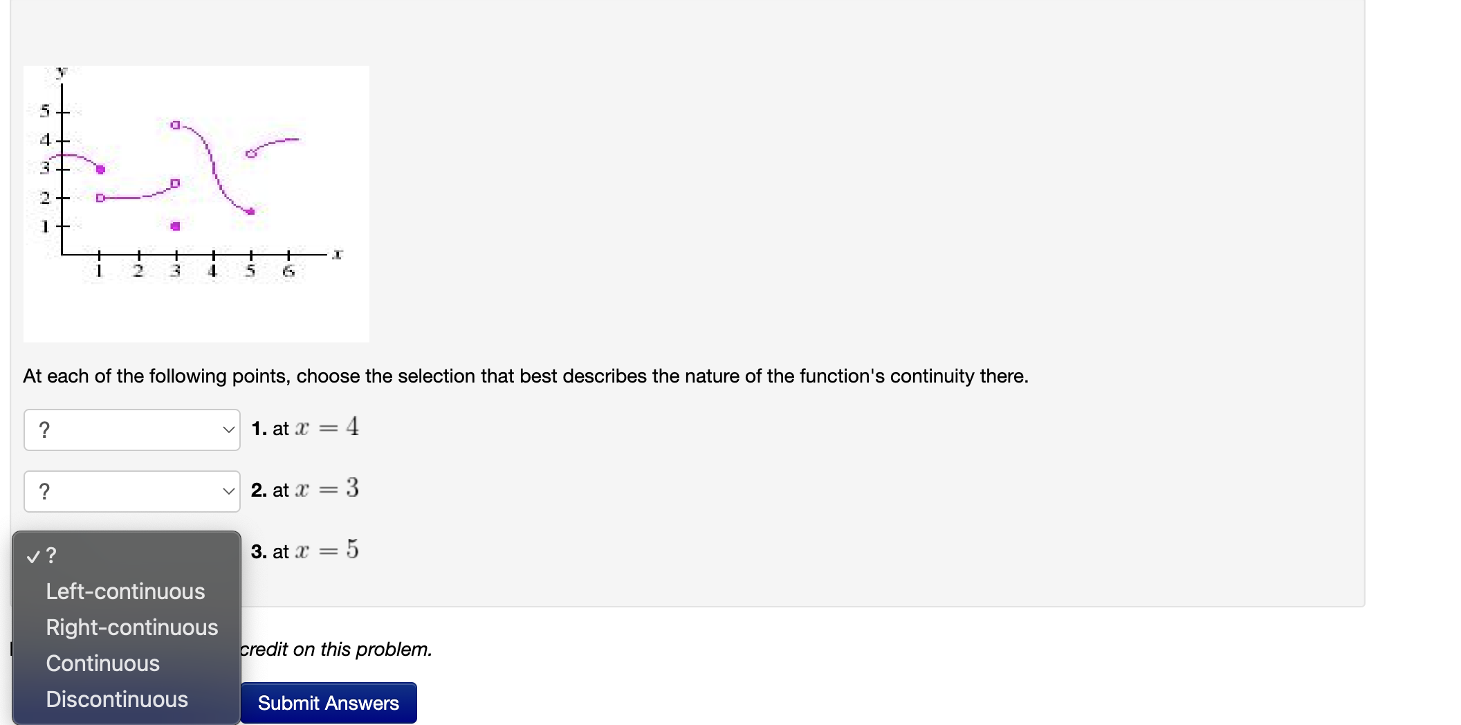 Solved At each of the following points, choose the selection | Chegg.com