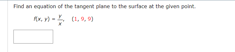 Solved Find an equation of the tangent plane to the surface | Chegg.com