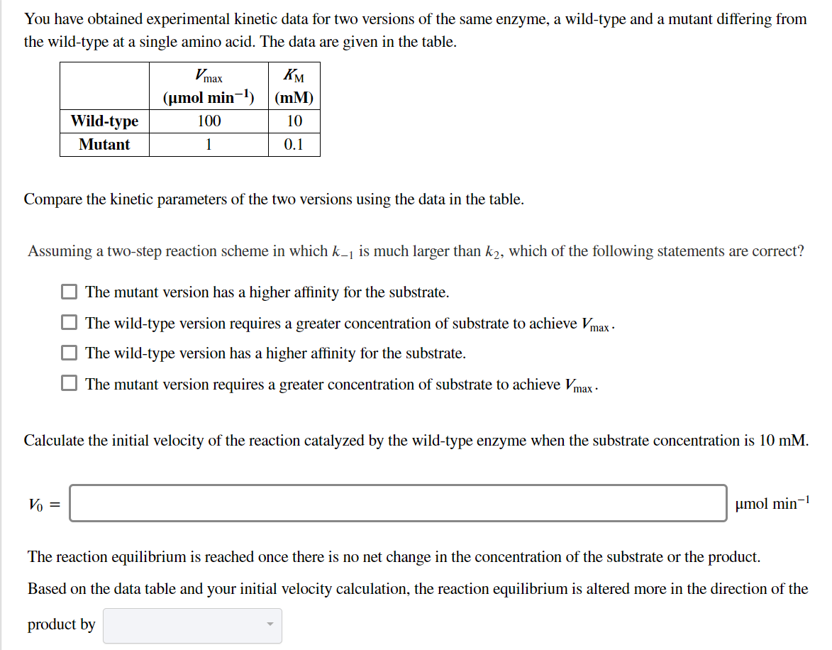 You have obtained experimental kinetic data for two | Chegg.com