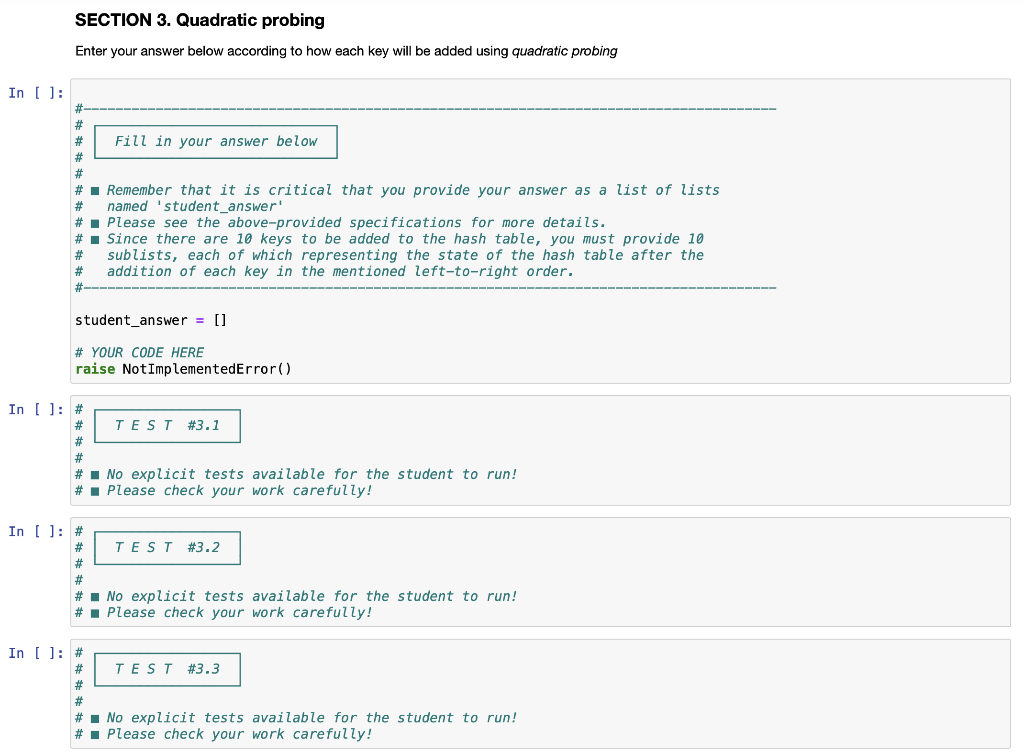 This question concerns placing key values into hash | Chegg.com