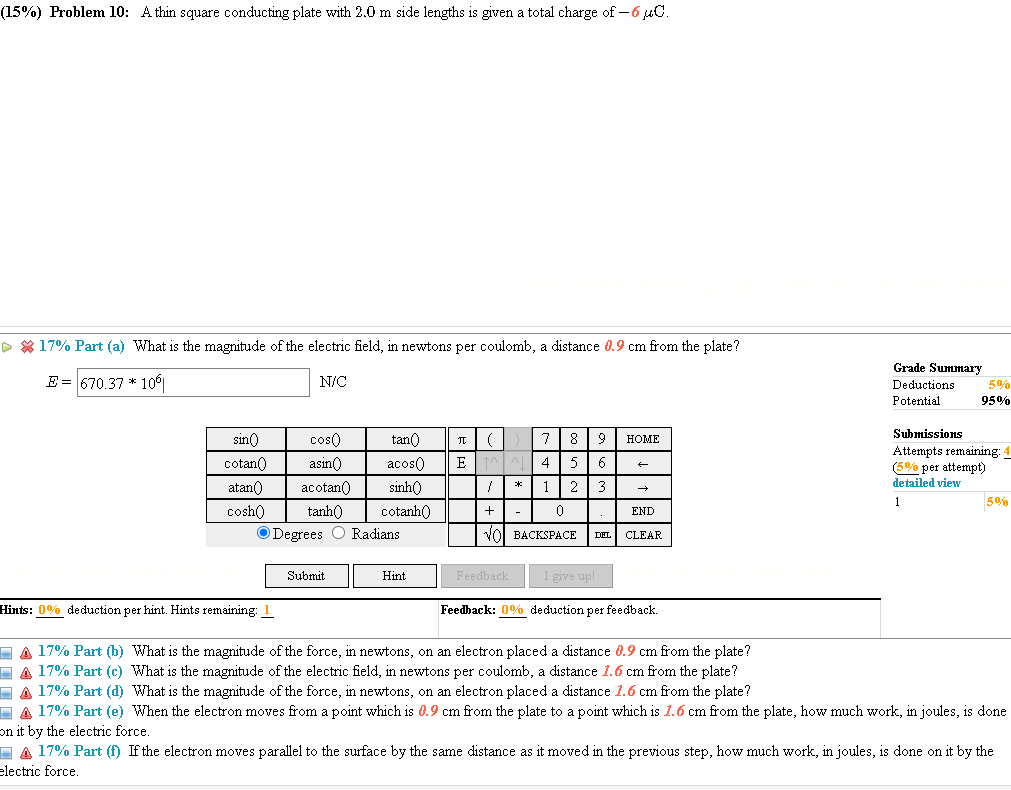 Solved (15\%) Problem 10: A thin square conducting plate | Chegg.com