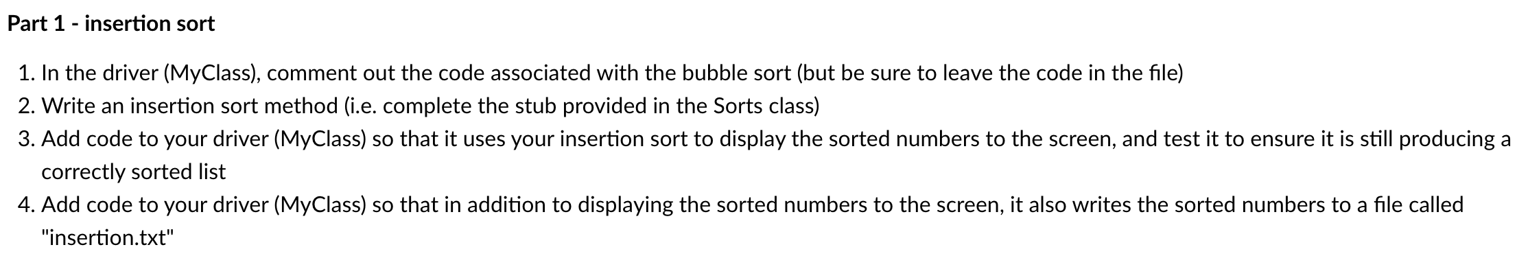 Solved Assignment 5 - Part 1 Directions and Supporting | Chegg.com