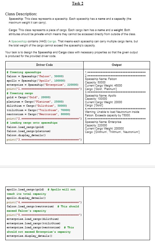 Solved You are not allowed to change the driver codeClass | Chegg.com