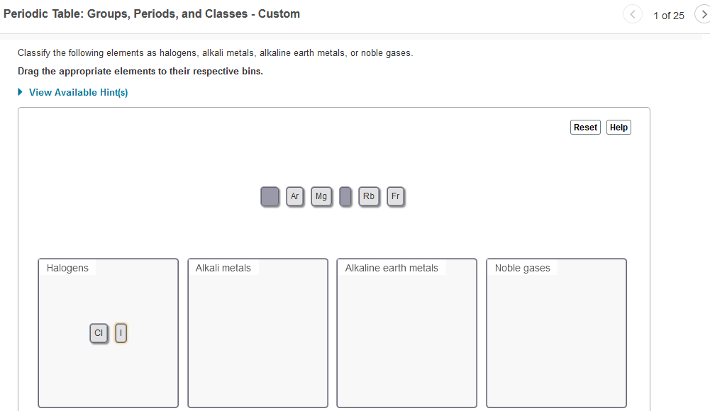Periodic Table Alkali Metals Alkaline Earth Metals Halogens Noble Gases