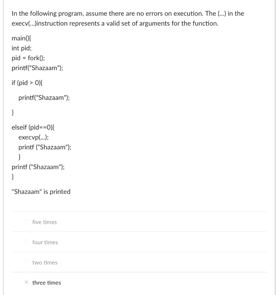 Solved In the following program, assume there are no errors | Chegg.com