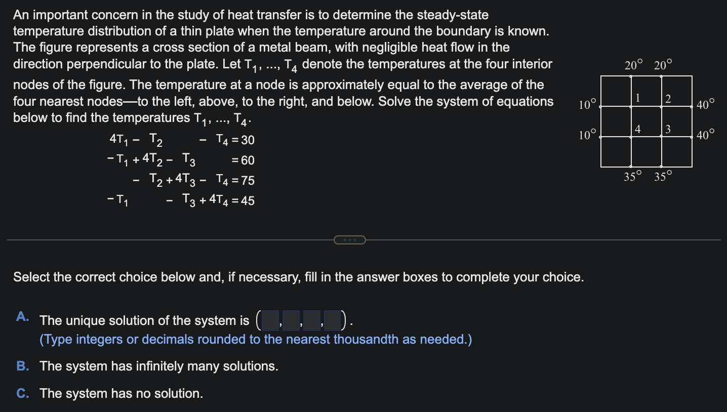 Solved An important concern in the study of heat transfer is | Chegg.com