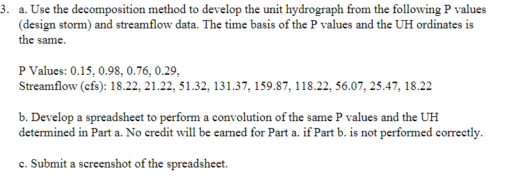 Solved a. Use the decomposition method to develop the unit | Chegg.com